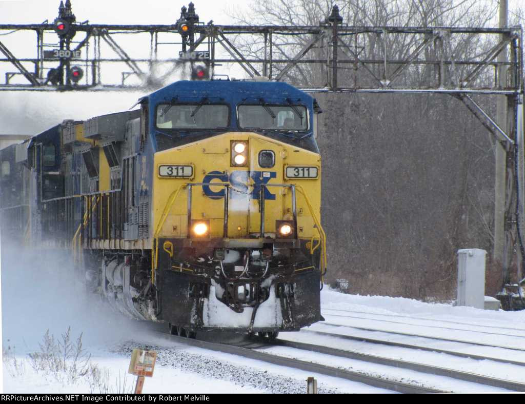 CSX 311 at signal bridge 360